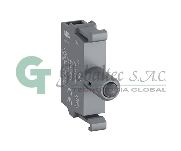 BLOCK CON LAMPARA LED INTEGRADA 110-130VDC ROJO MLBL-05R- [1SFA611621R1051] - ABB
